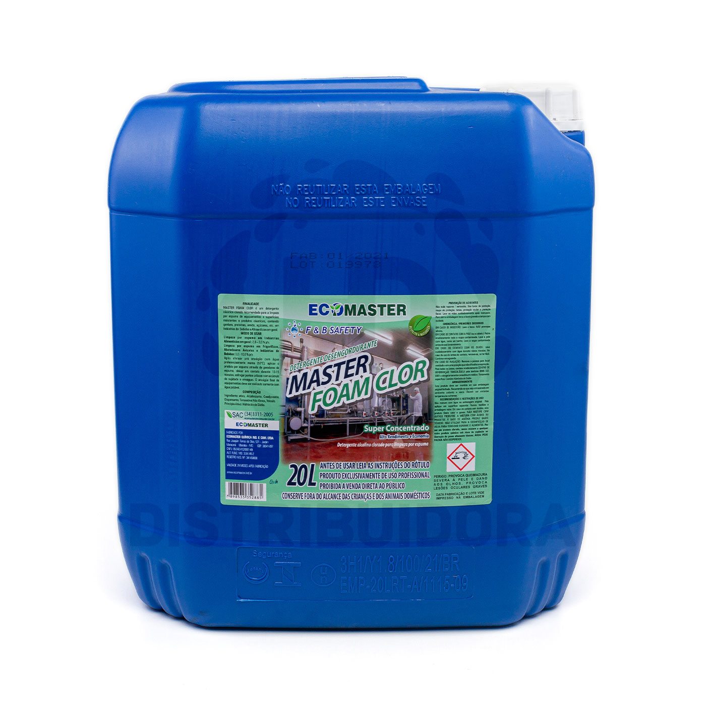 MASTER FOAM CLOR 20L ECOMASTER - Provale Professional